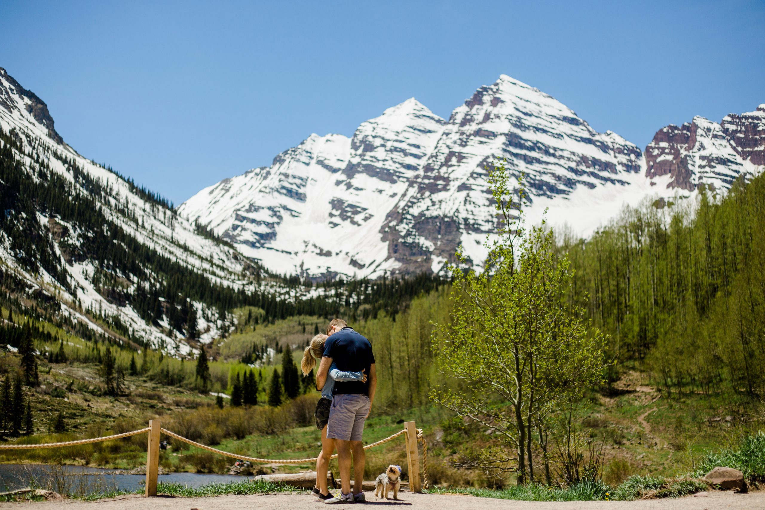 Maroon Bells Proposal Photos in Aspen Colorado | Allexa + Jordan